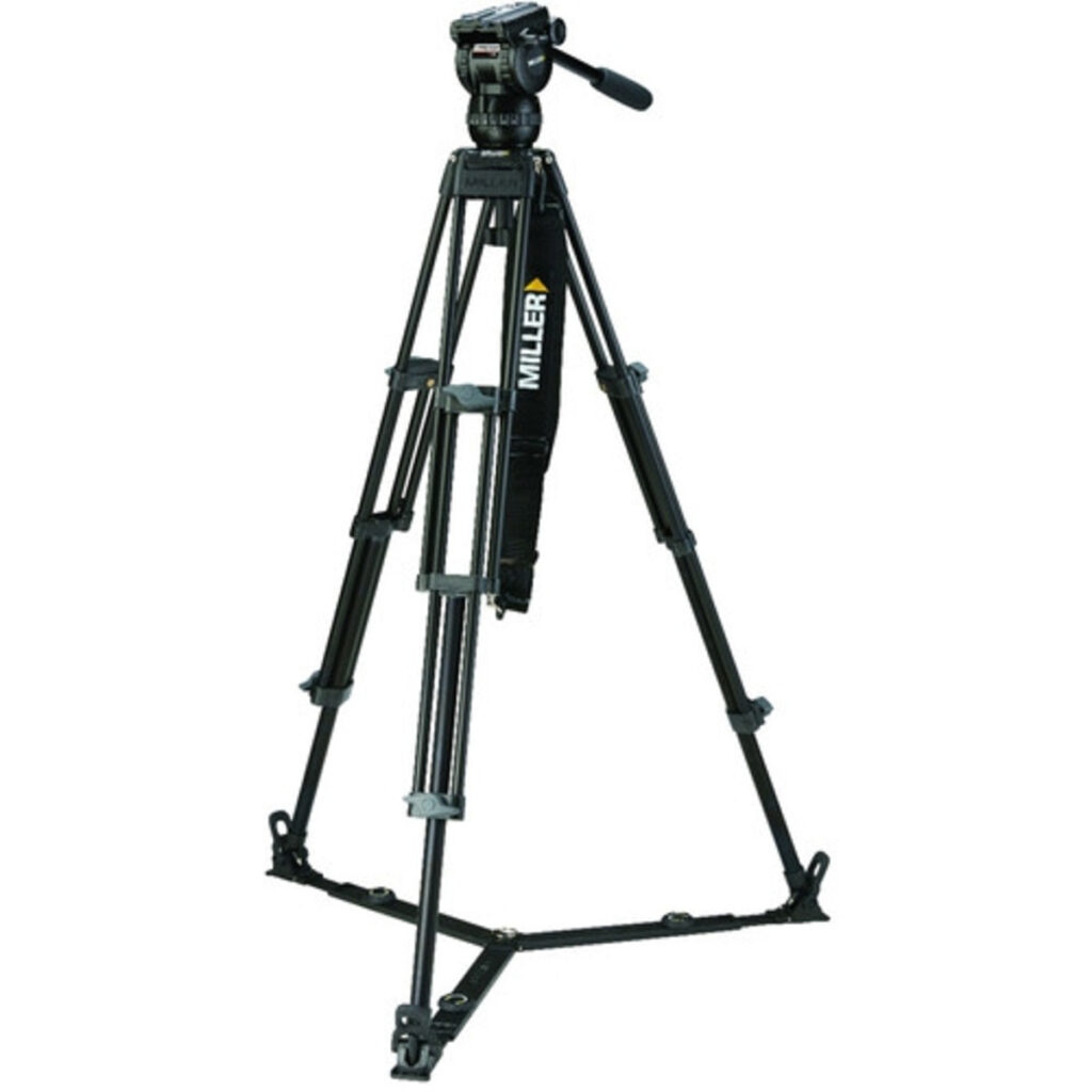 Miller CompassX CX8 Toggle 2-Stage Alloy Tripod System With Ground ...