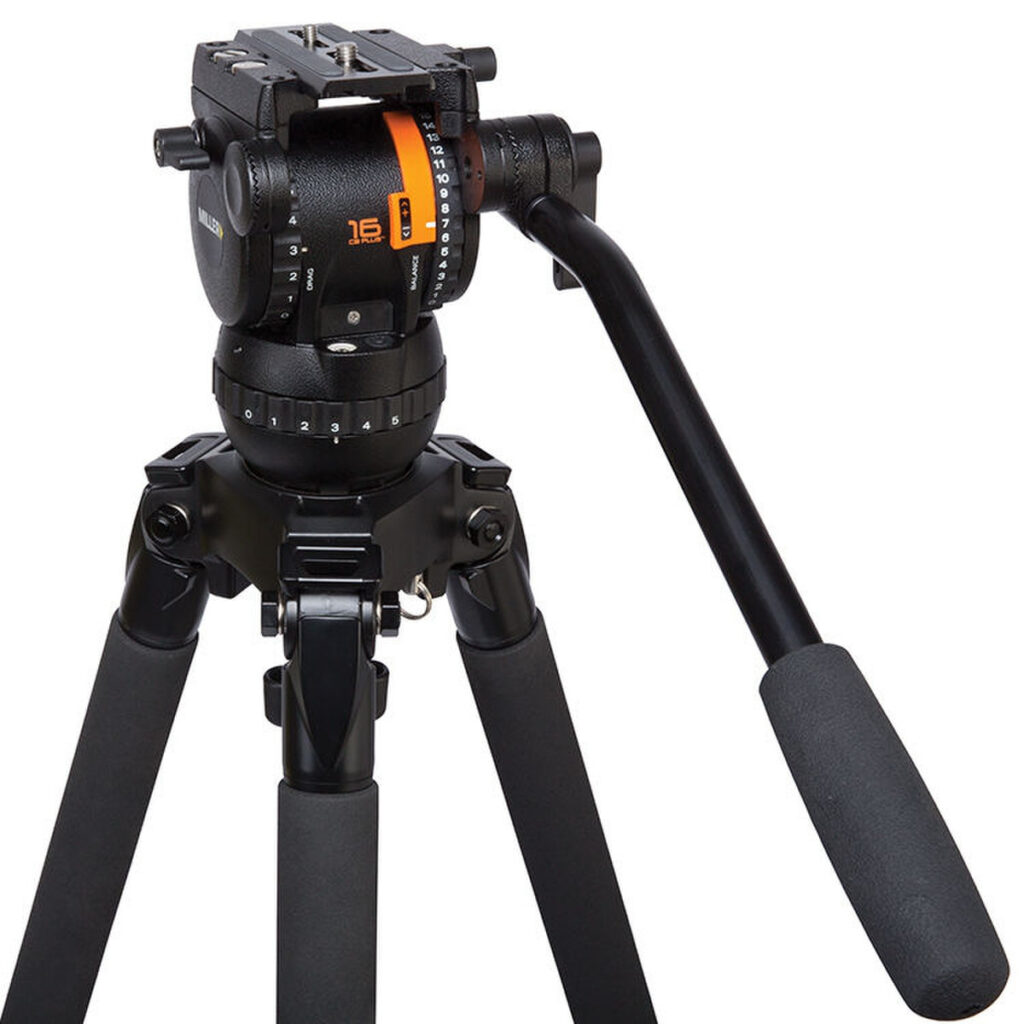 Miller CompassX CX8 Toggle 2-Stage Alloy Tripod System With Ground ...