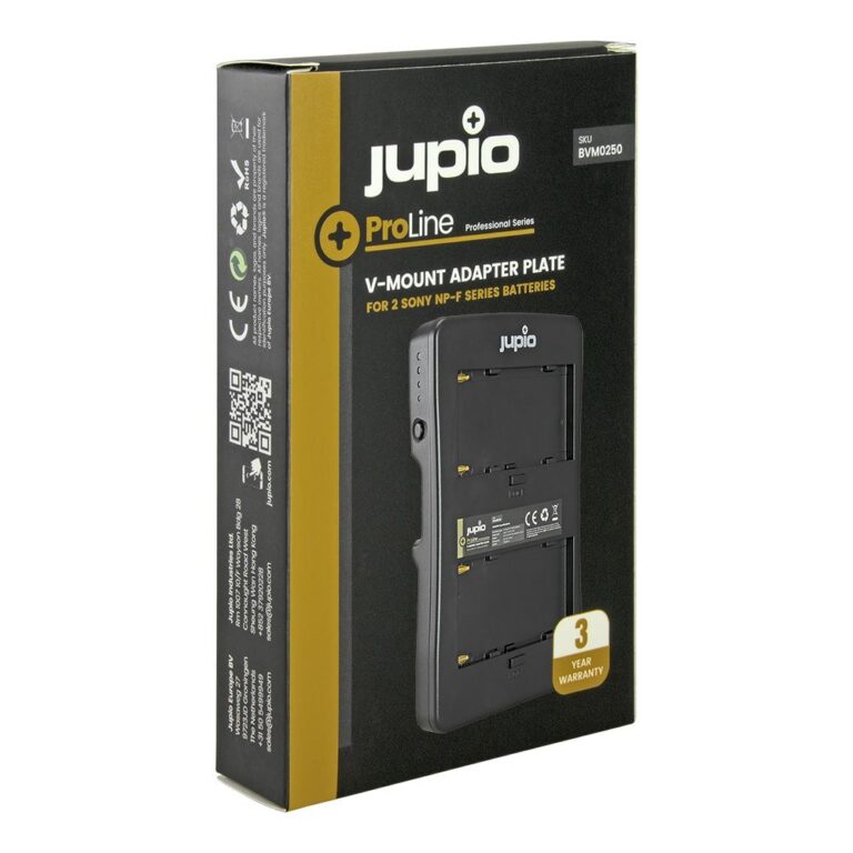 Jupio ProLine V-Mount Adapter plate for 2x Sony NP-F Series Batteries ...