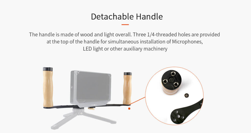PortKeys Directors Monitor Cage with Adjustable Handles for 7″ or 9 ...