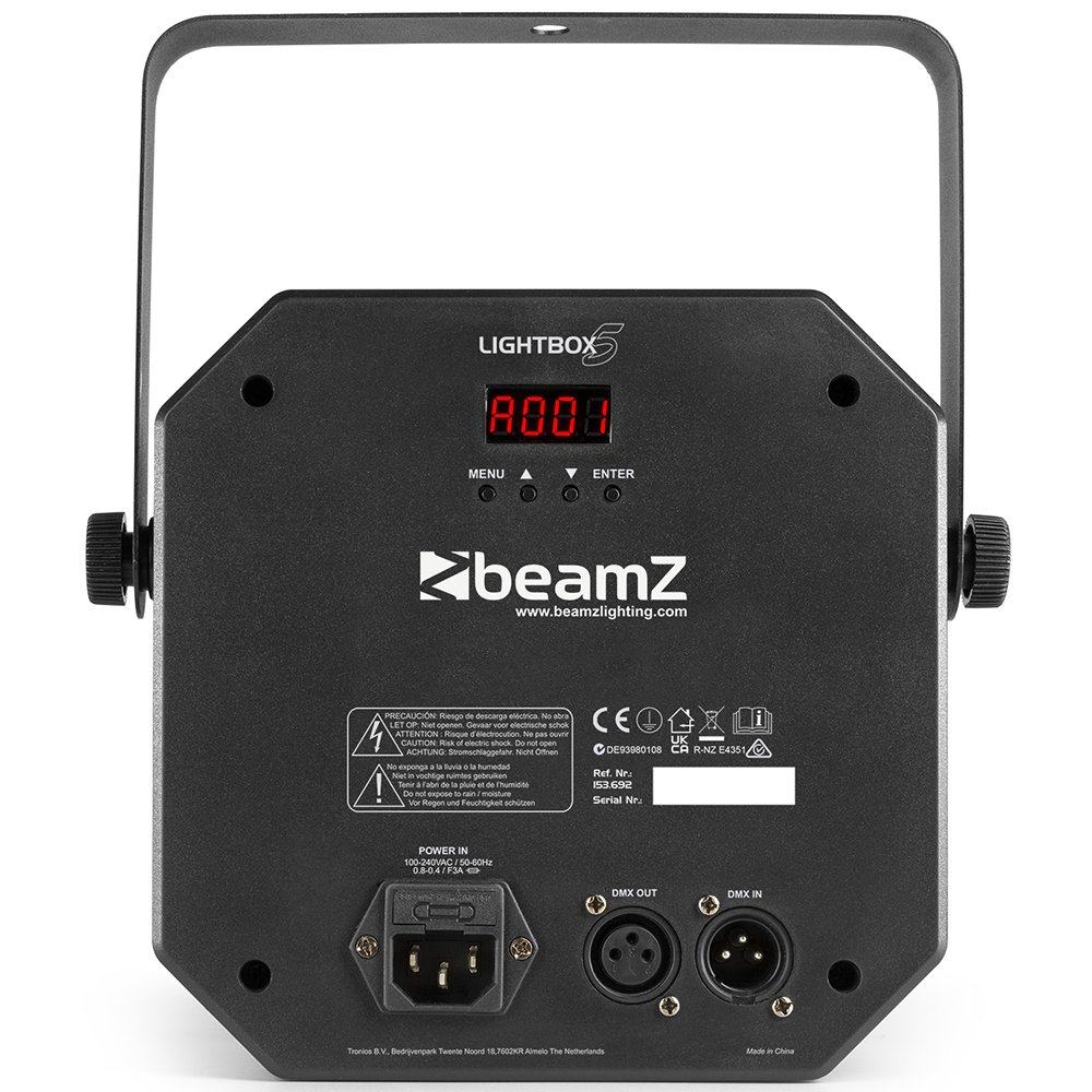 Beamz LIGHTBOX5 5-in-1 Party Effect Light w DMX IRC – TecArt